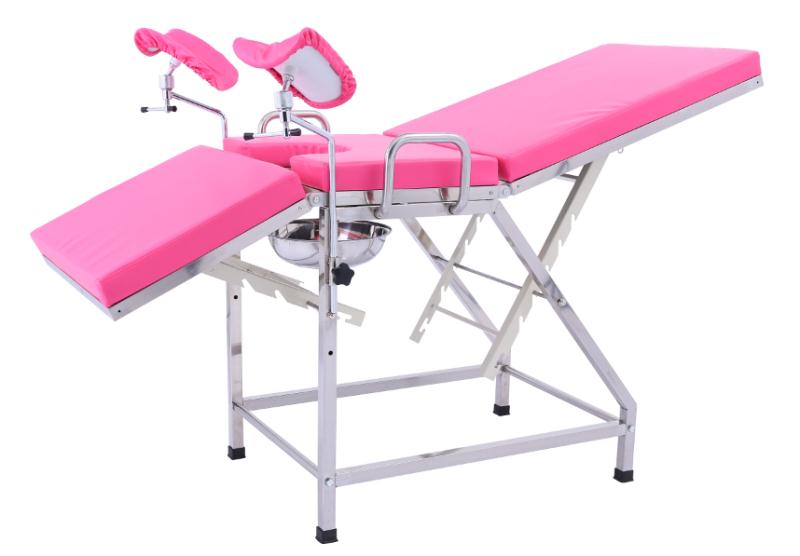 Gynecological patient examination beds full stainless steel medical ...