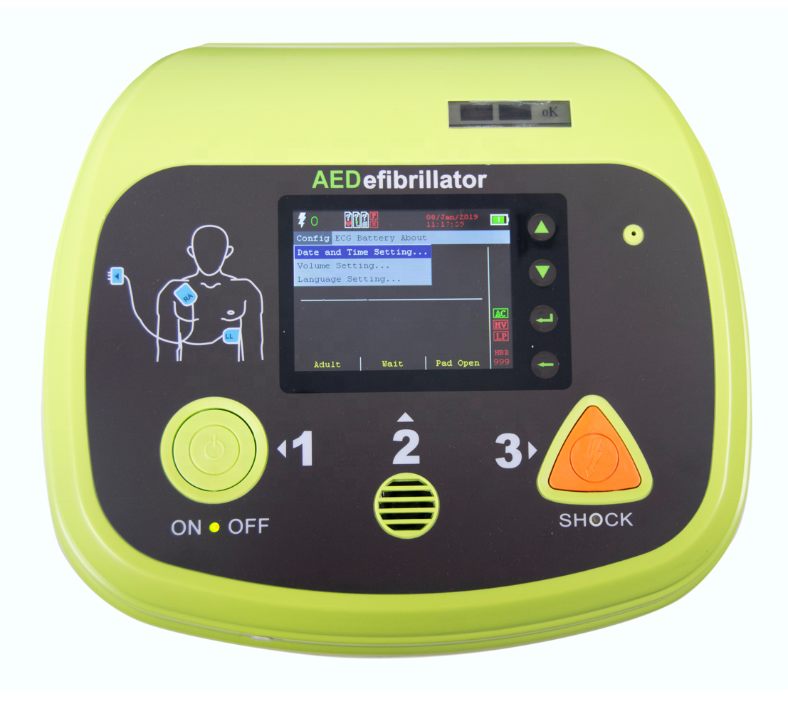 Portable defibrillator AED700plus Aed,3.5' Screen