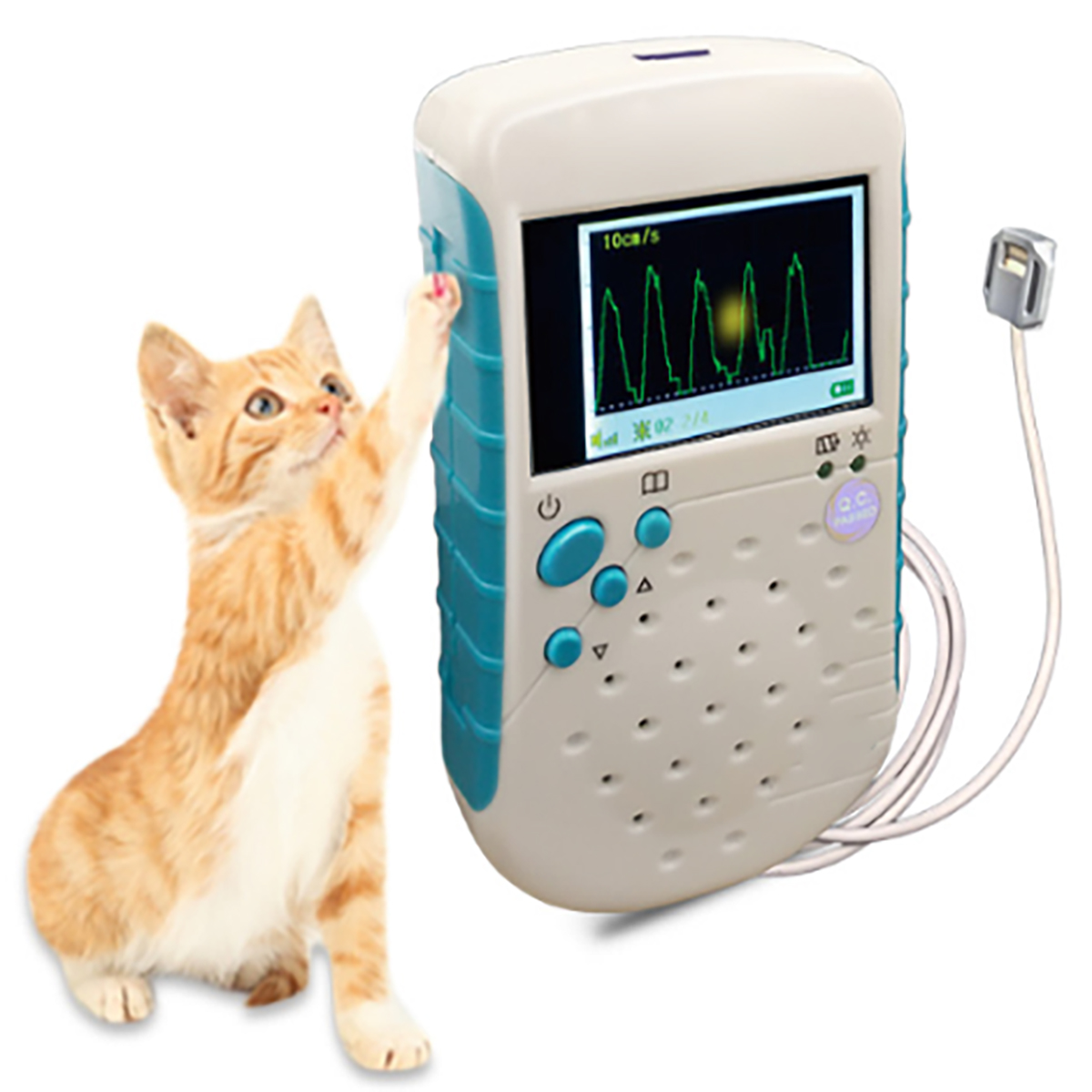 Accurate veterinary dog cat doppler blood pressure flow detector vet ...