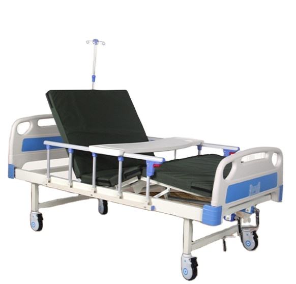 Medical 2 Crank Patient Clinic Manual Hospital Bed For Sick MSLGAL757